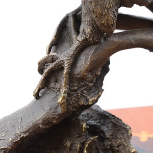 Dangerous Eagle Bronze Statue on Marble Base - Amazing Buzzard ...