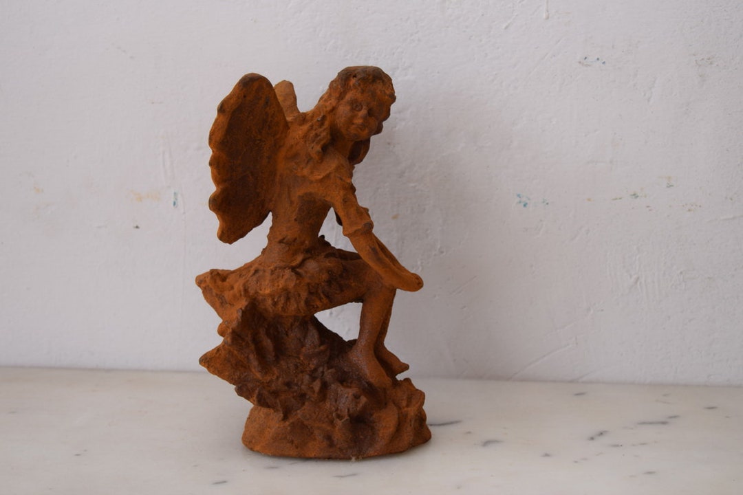 Cast Iron Elf Thumbnail Sculpture Figurine Figure Gift Vintage Style - Etsy