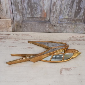Mirror Bird Avaler - Gold Mirror Art Deco Style - Wall Decor - Gift for ...