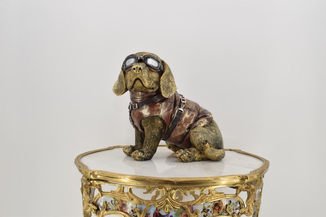 Dachshund Pilot Statue: Funny Vintage Dog Sculpture - Etsy