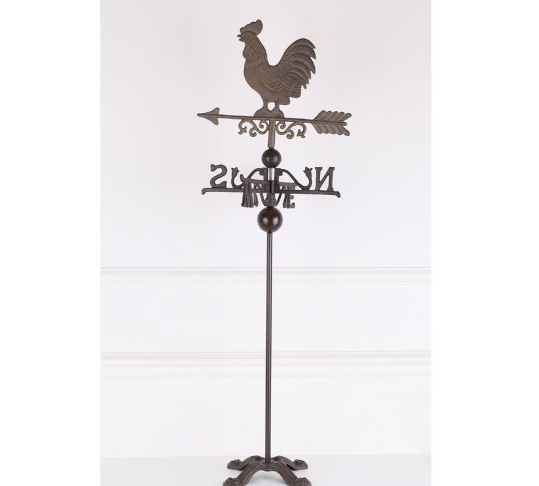 Cast Iron Stand Weather Vane - Beautiful Weathercock - Horse - Garden ...