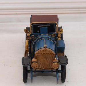 Vintage Metal Model Old Car - Amazing Blue Old Antique Car - Metal ...