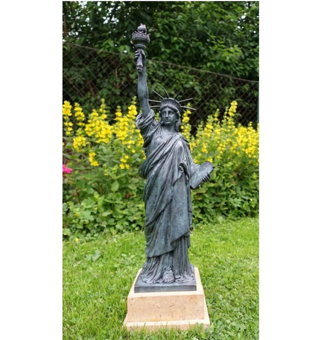 Big 61 Cm Statue of Liberty Bronze Figure Figurine Bronze Liberty USA ...