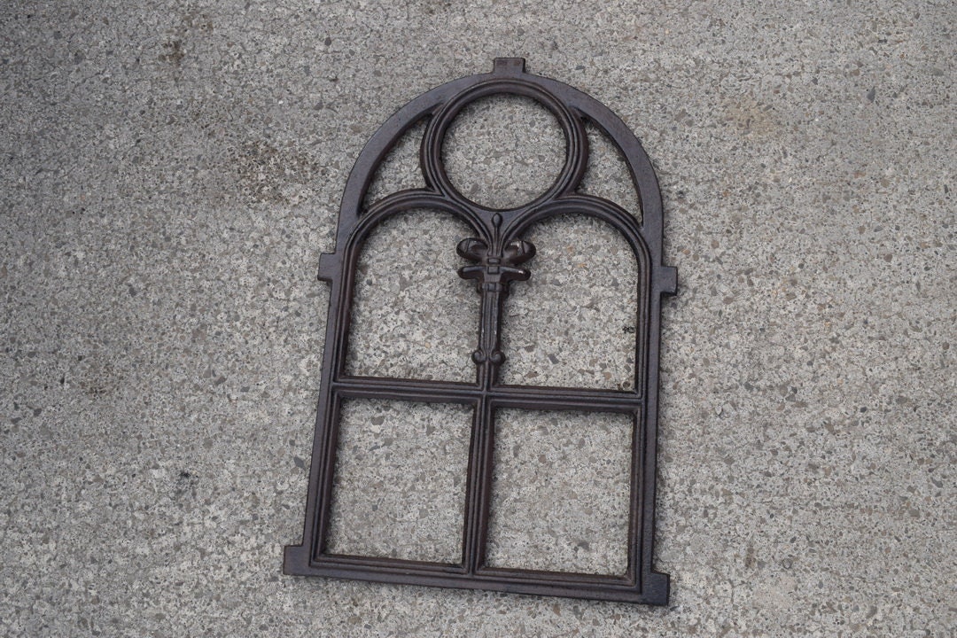 Cast Iron Frame Window and Shutter Window Crate Rustical Brown Gift ...