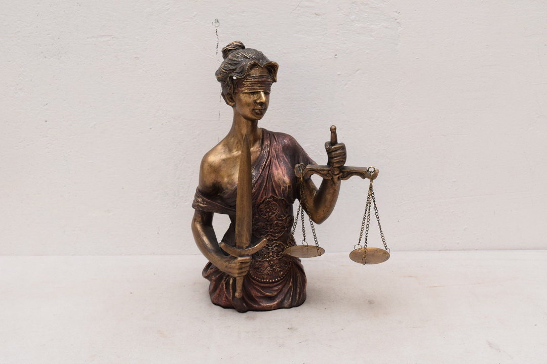 Lady Justice Justice Resin Sculpture Themis Figurine Figure Gift for ...