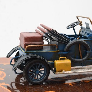 Vintage Metal Model Old Car Amazing Blue Old Antique Car Metal Model ...