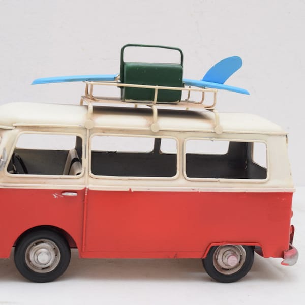 Red Surf Bus Model - Etsy