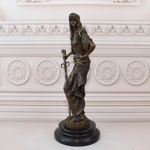 Xena Warrior Princess Bronze Statue - Vintage Bronze Figure - Woman ...
