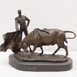 Bronze Matador Bullfighting Sculpture Statue Spanish Bull - Etsy