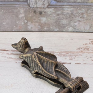 Cast Iron Door Knocker Door Knocker Bat Funny Bat Figure Door Decor ...
