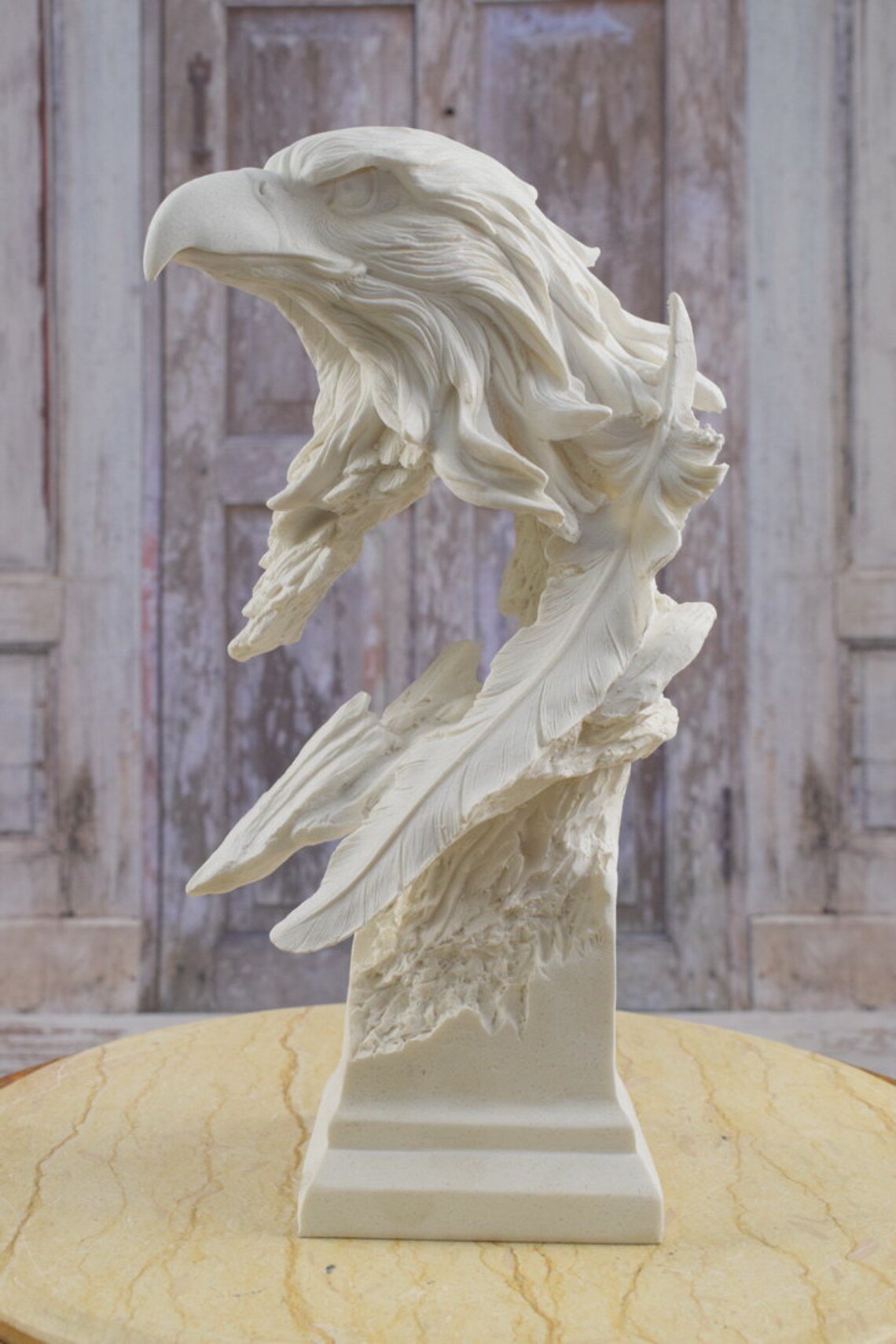 Resin Eagle Head Statue: Unique Home Decor Sculpture - Etsy