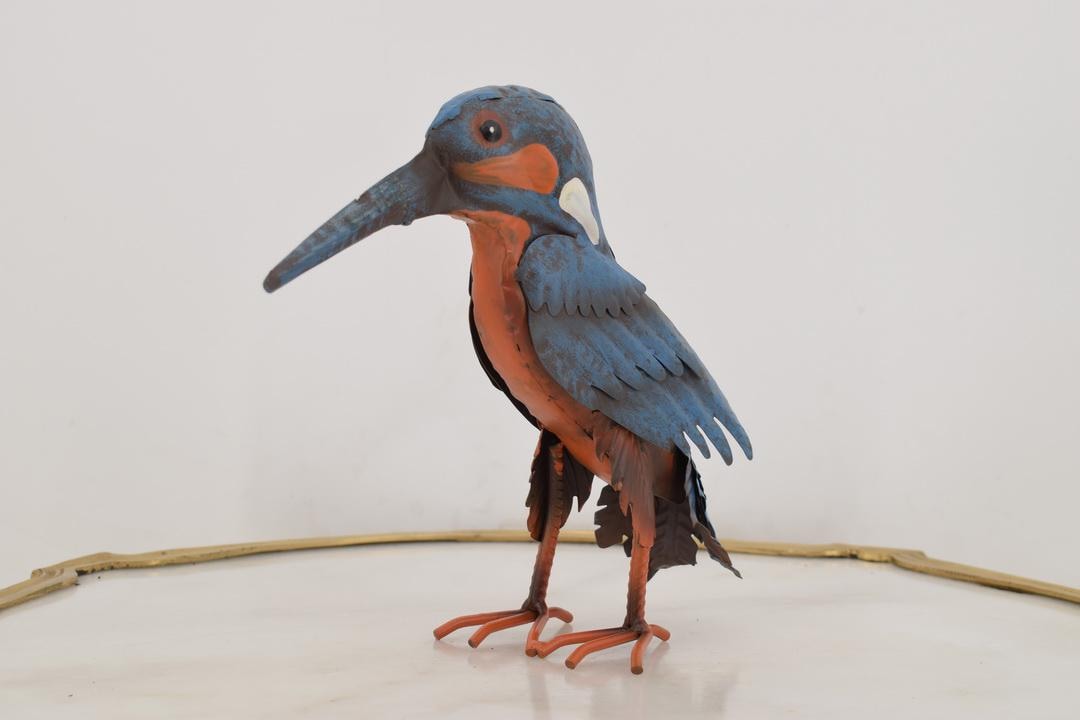 Iron Woodpecker Colorful Figurine - Figure Sculpture Woodpecker ...