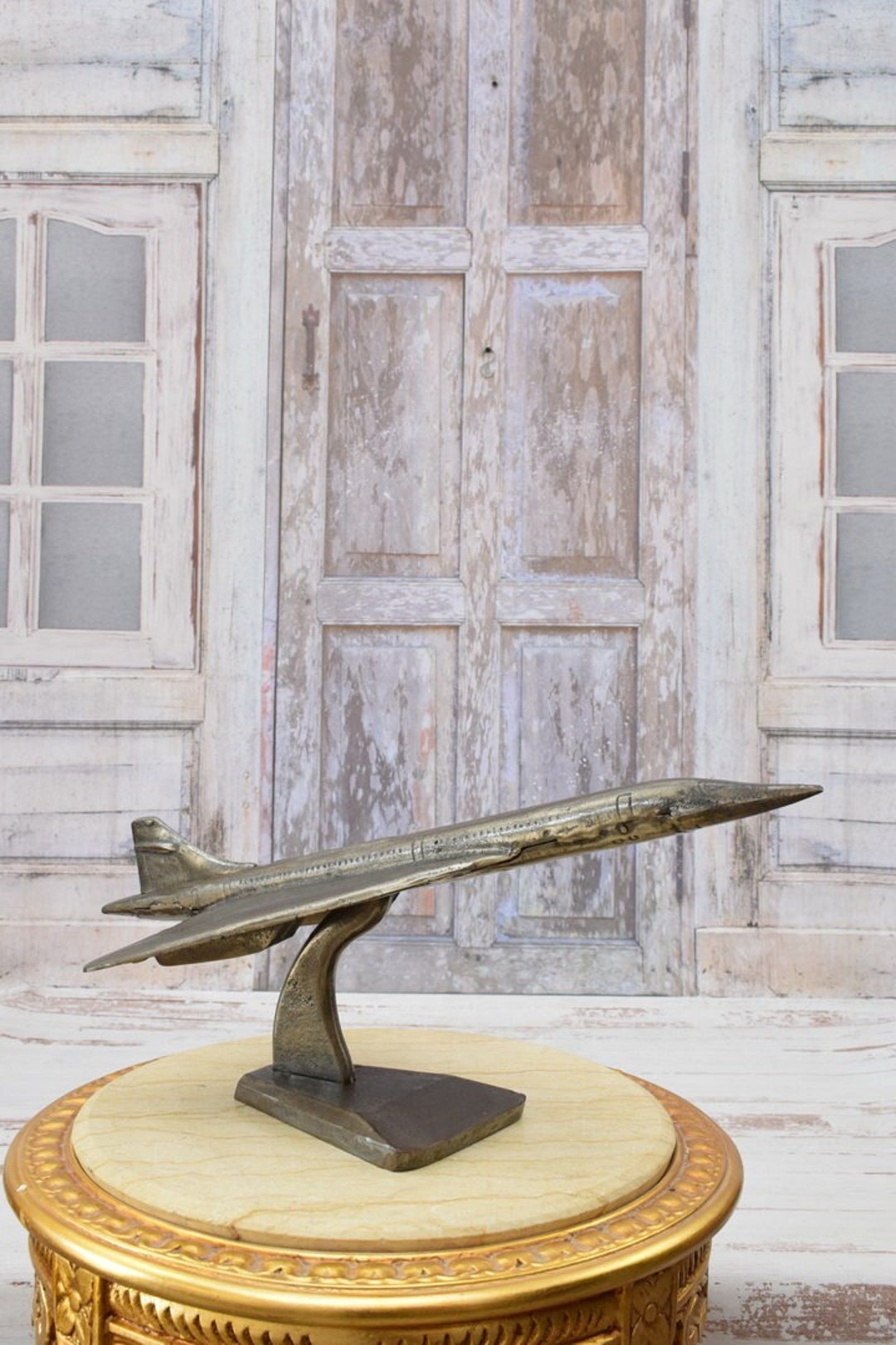 Cast Iron Model Aircraft Concorde - Airplane Classic Silver Model Toy ...