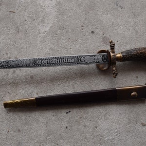 German Solingen Hunting Knife Solingen Sword Hunter Unique - Etsy