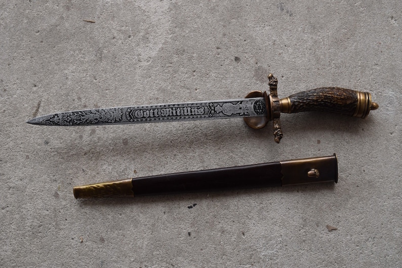 German Solingen Hunting Knife Solingen Sword Hunter Unique - Etsy