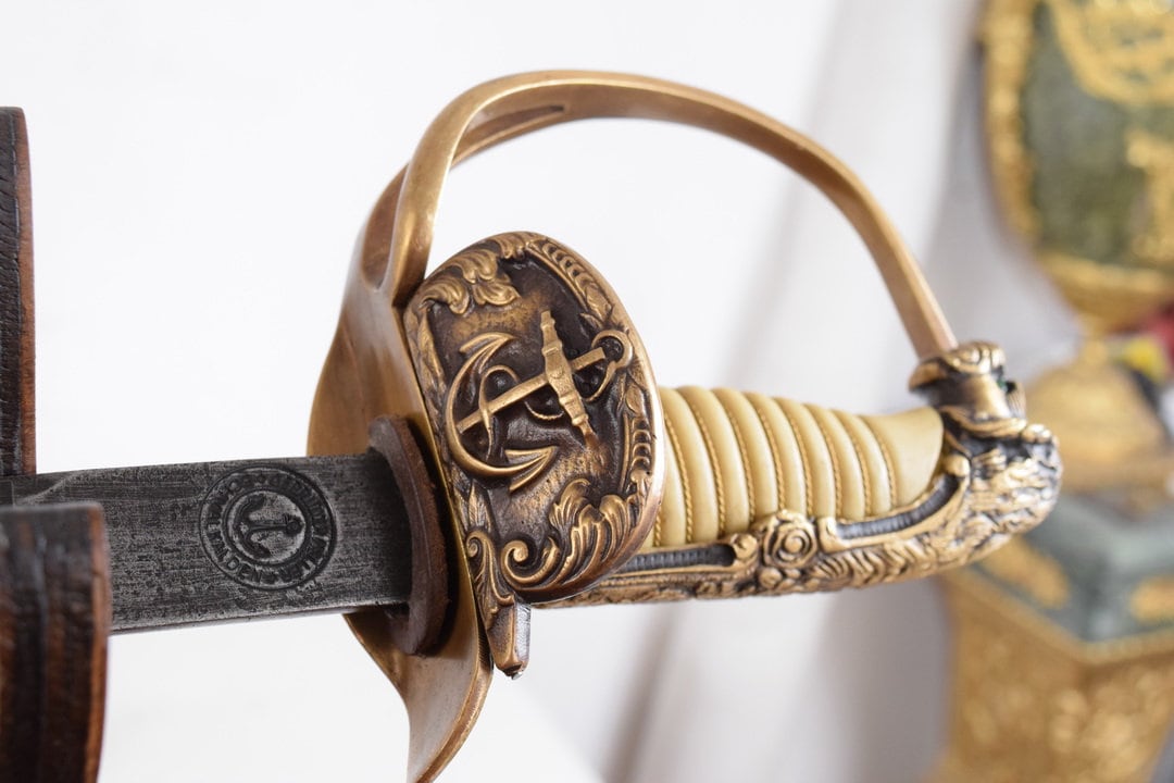 Navy Saber With Scabbard - Prussian Saber - German Saber - Head Lion ...