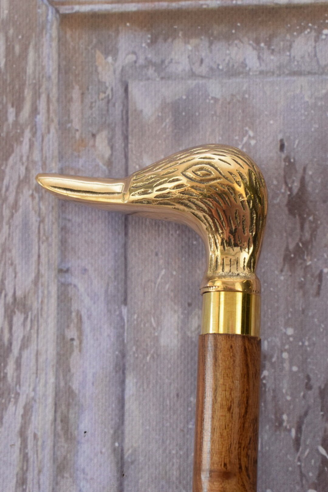 Brass Shoe Horn With Wooden Handle - Large Brass Shoehorn With Duck ...