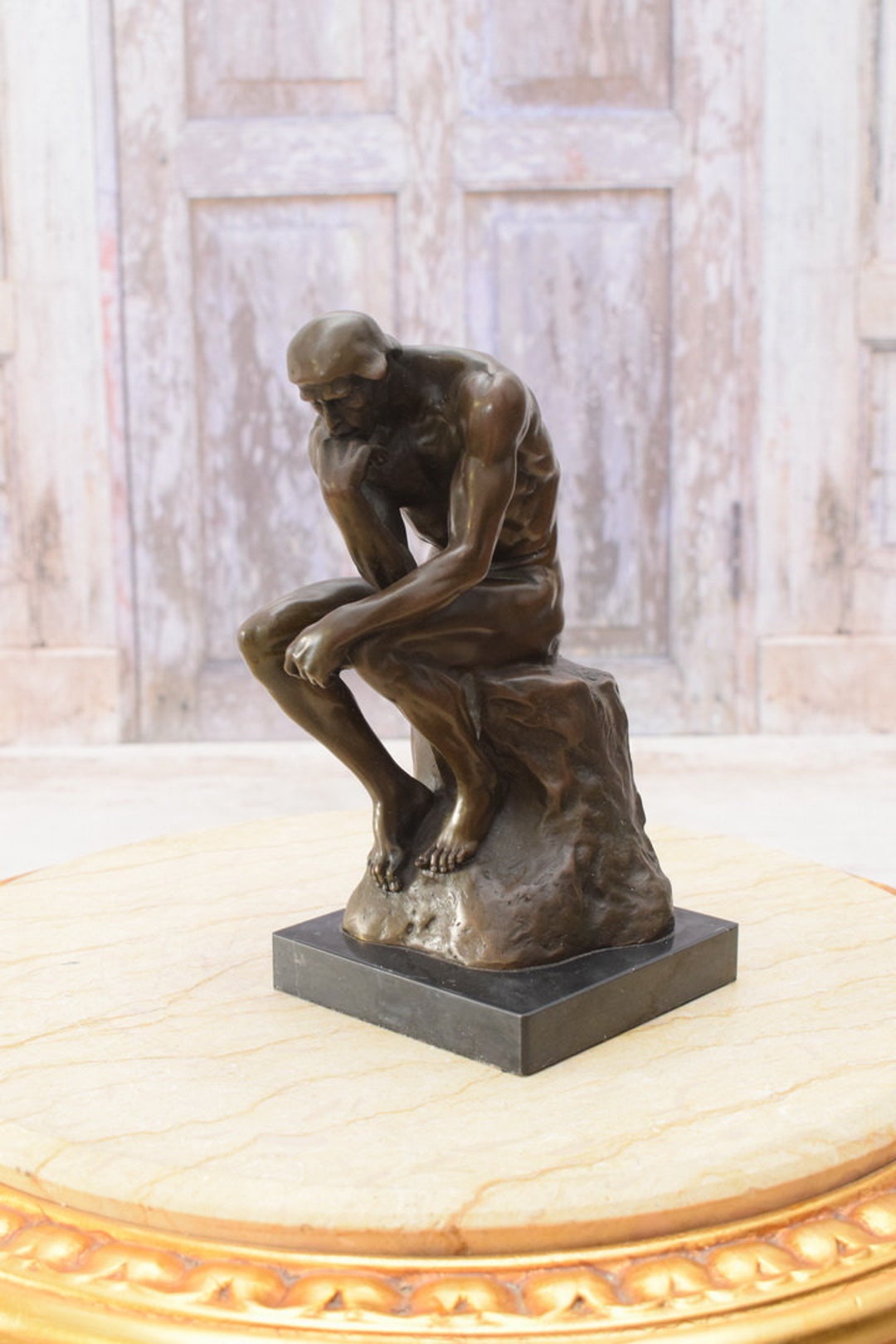 Solid and Large Thinker Auguste Rodin Bronze Statue Thinker Sculpture ...