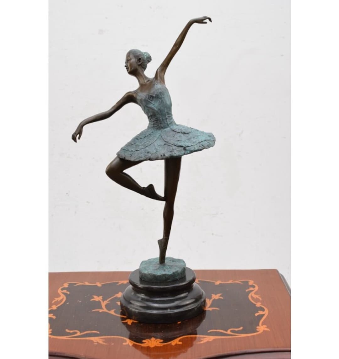 XL Ballet Dancer Bronze - Figurine Ballerina - Dancer Bronze Figure in ...