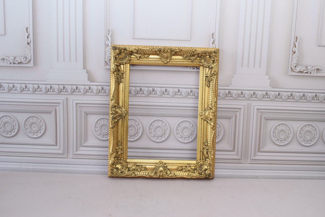Gold Frame - Wooden Frame - Handmade Painting Frame - Wall Art - Wall ...