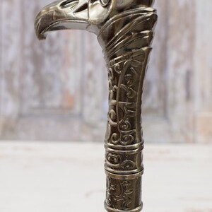 Aluminum Walking Stick - Cane With Vulture Head Handle - Steampunk ...