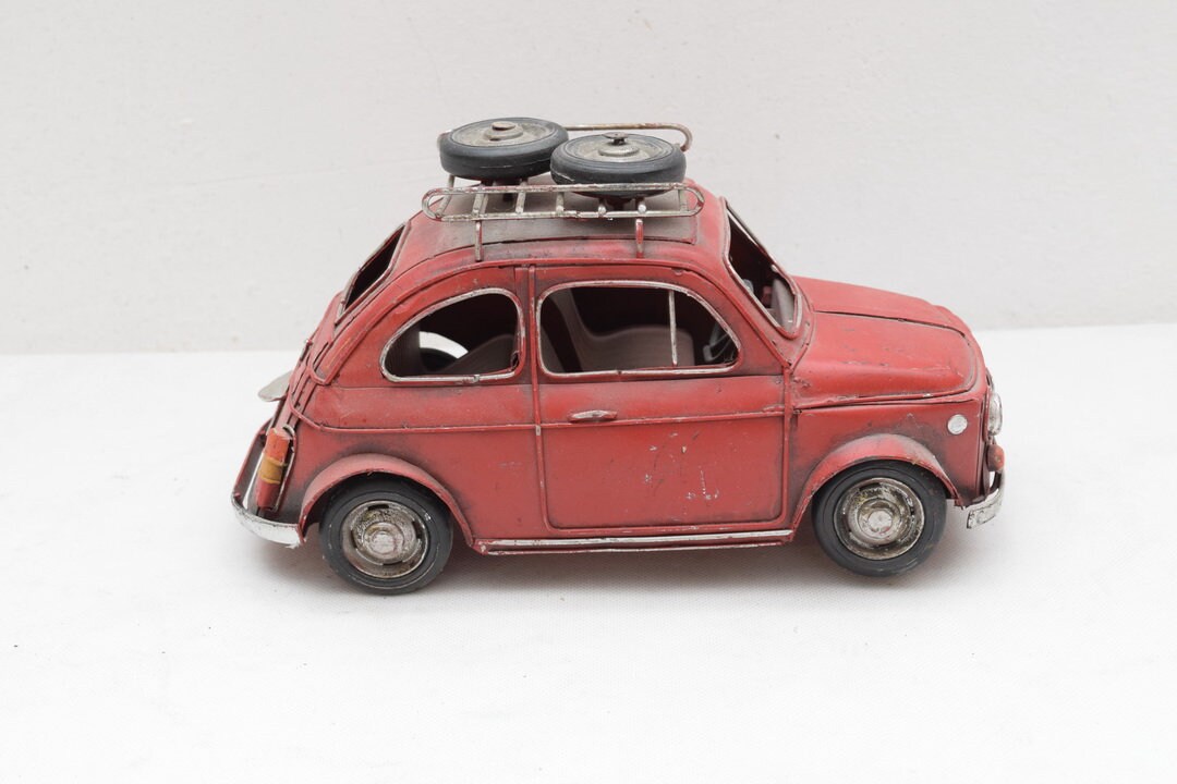 Red Car Vintage Car Old Metal Model Toy Auto Gift Idea Old School - Etsy