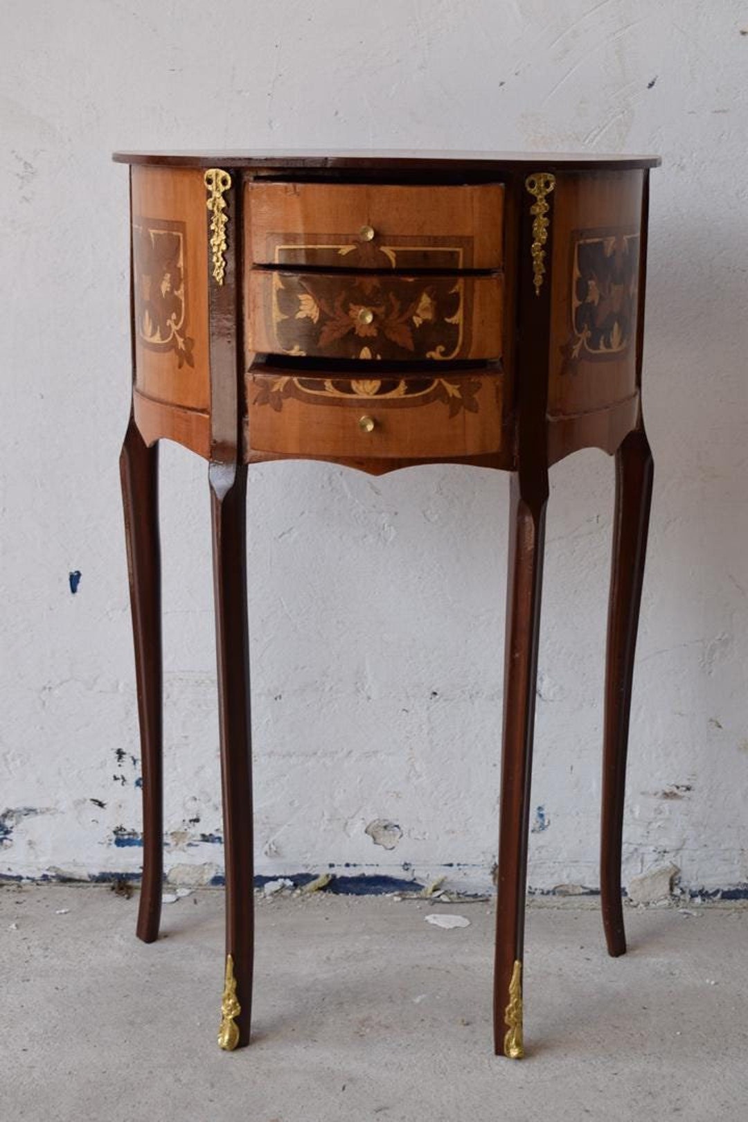 Commode French Louis XVI Style - Console Night Stand - Chest of Drawers ...