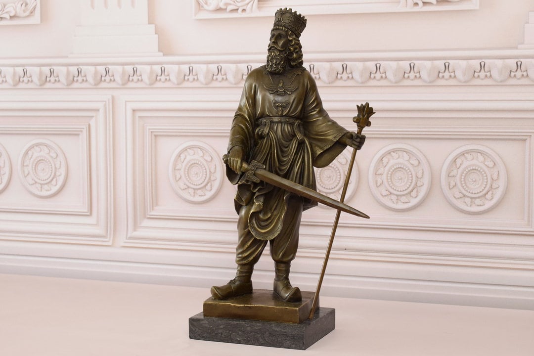 King Cyrus the Great Persian Empire Bronze Sculpture - Bronze Statue ...