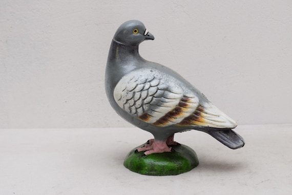 Pigeon Cast Iron Sculpture Figure Realistic Figurine Gift - Etsy