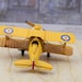 Large Vintage Yellow Airplane Old Classic Metal Model - Etsy