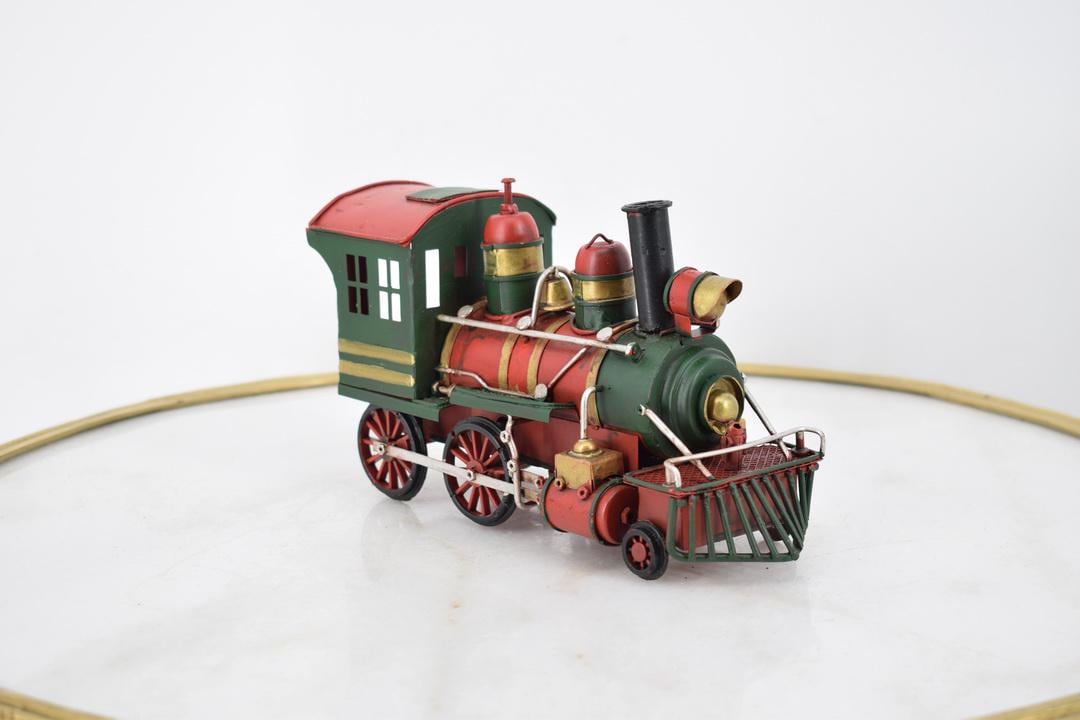 Vintage Metal Locomotive Train Model: Railway Collector Decor - Etsy