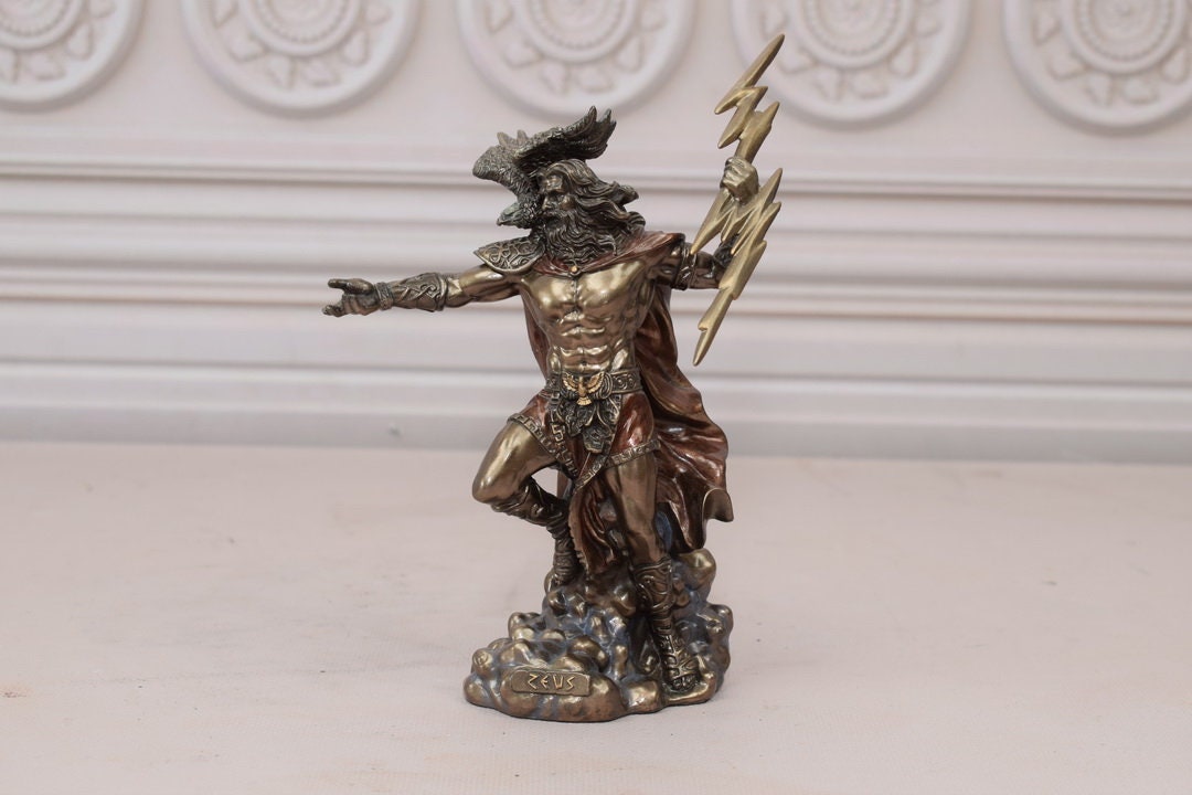 Handcrafted God Zeus With Thunderbolt - God Greek Mythology - God ...