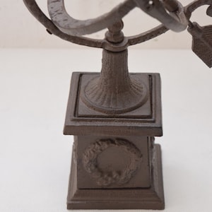 Cast Iron Sundial Garden Decor Statue Outdoor Sign Garden Sundial ...