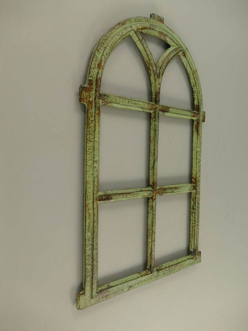 Cast Iron Frame Window and Shutter Window Crate Rustical Green - Etsy
