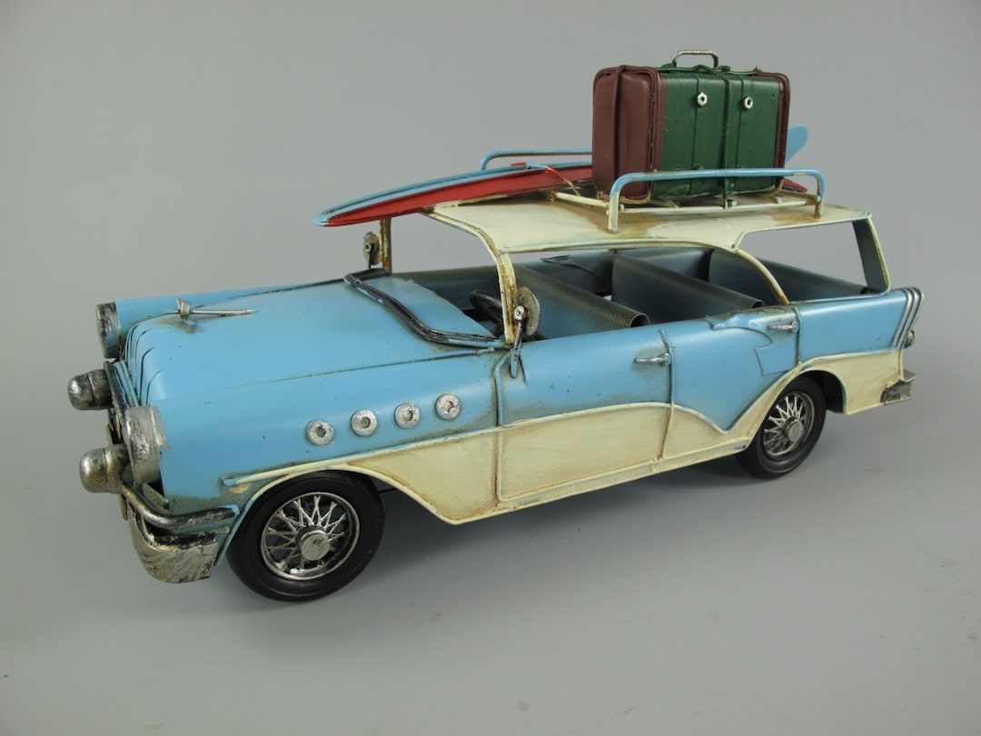 Vintage Buick 1957 Car Old Metal Model Toy Auto Gift Idea American Old ...