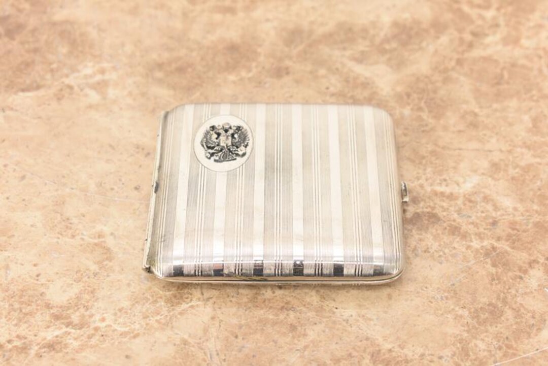 Imperial Russian Gilded Cigarette Case – Plated, Unique Collectible - Etsy