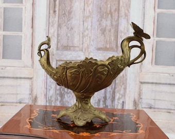 Bronze Plateau Nymph Bathing Woman With Water Lilies Bronze Sculpture ...