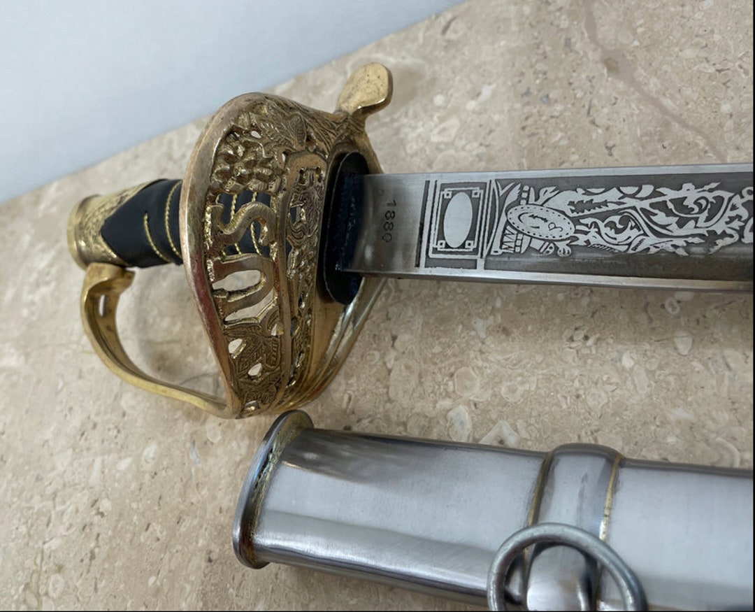 US Officers Calvary Saber With Scabbard American Saber - Etsy