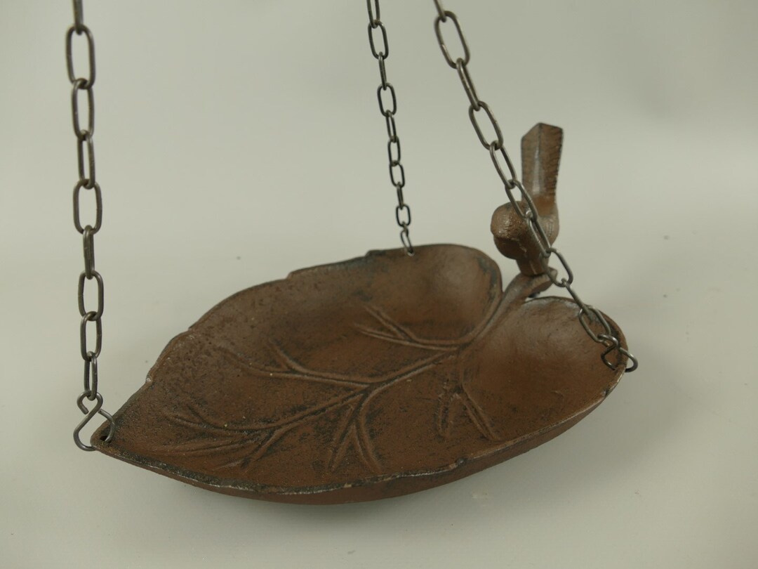 Wrought Iron Birdbath - Iron Birds Drinker - Fountain Outdoor Gift ...