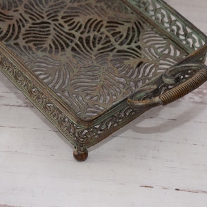 Pair Plateau Garden - Metal Decoration Garden - Garden Table - Green ...
