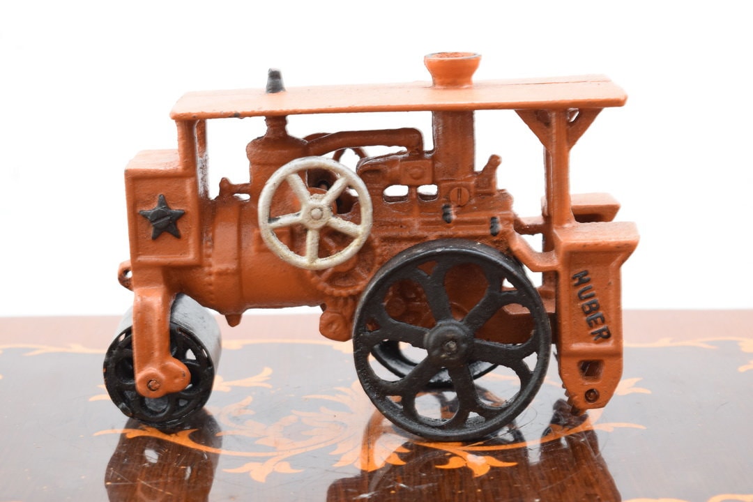 Orange Antique Toscano Steam Roller Vintage - Steam Roller Old Model ...