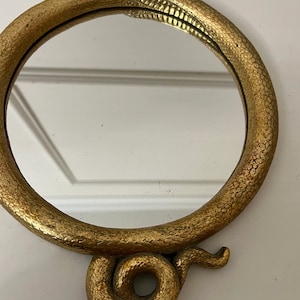 Cobra Goldene Round Mirror - Amazing Mirror Snake - Funny Mirror - Wall ...