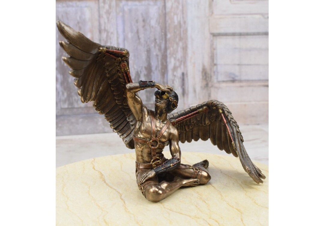 Handmade Steampunk Fallen Angel Figurine: Home Decor - Etsy
