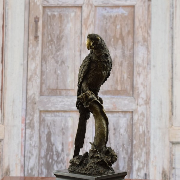 Large Parrot Statue - Etsy
