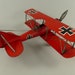 Vintage Red German Airplane Model: Classic Metal Decor - Etsy