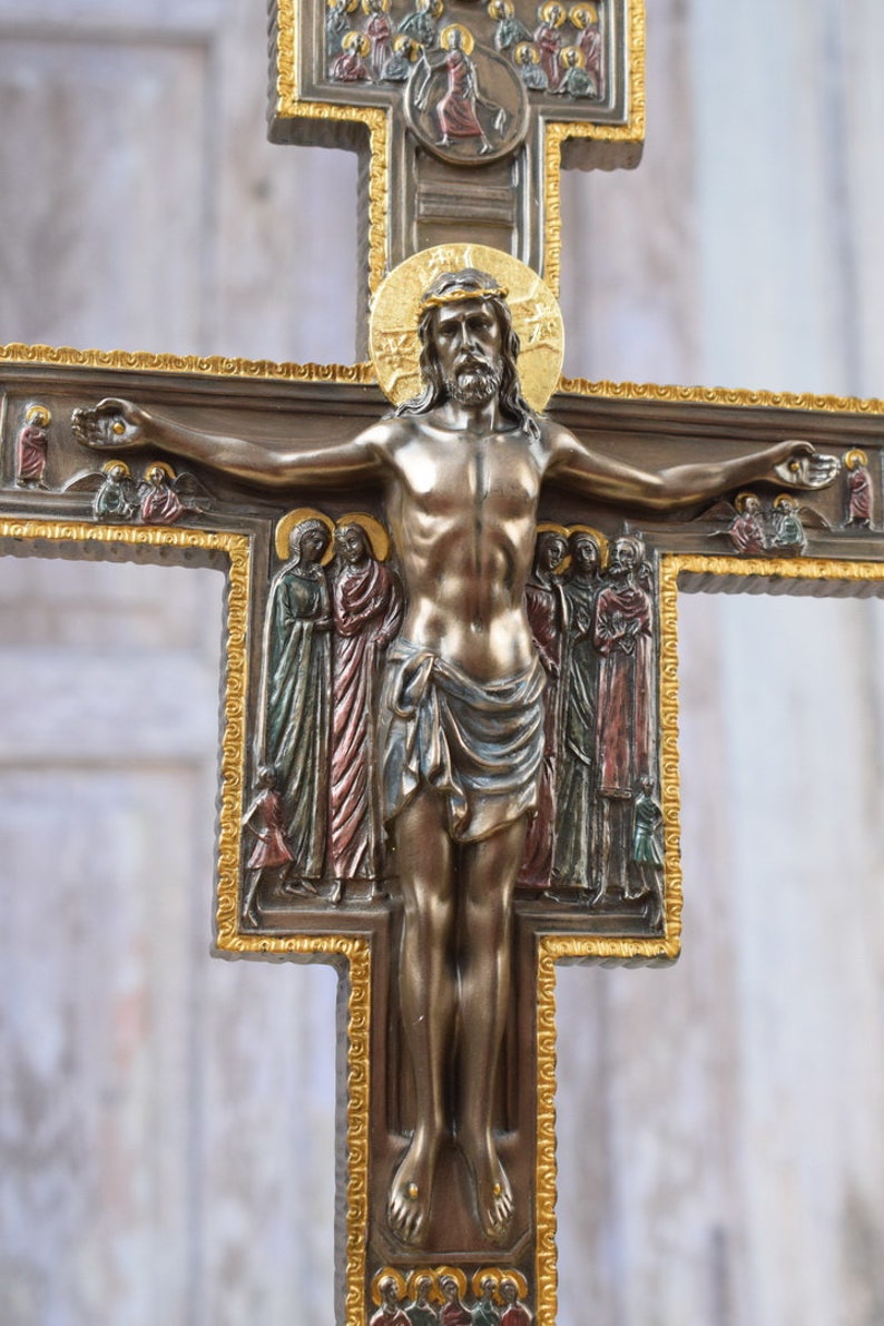 Stand Cross of the Christ - San Damiano Crucifix - Wall Art - Wall ...
