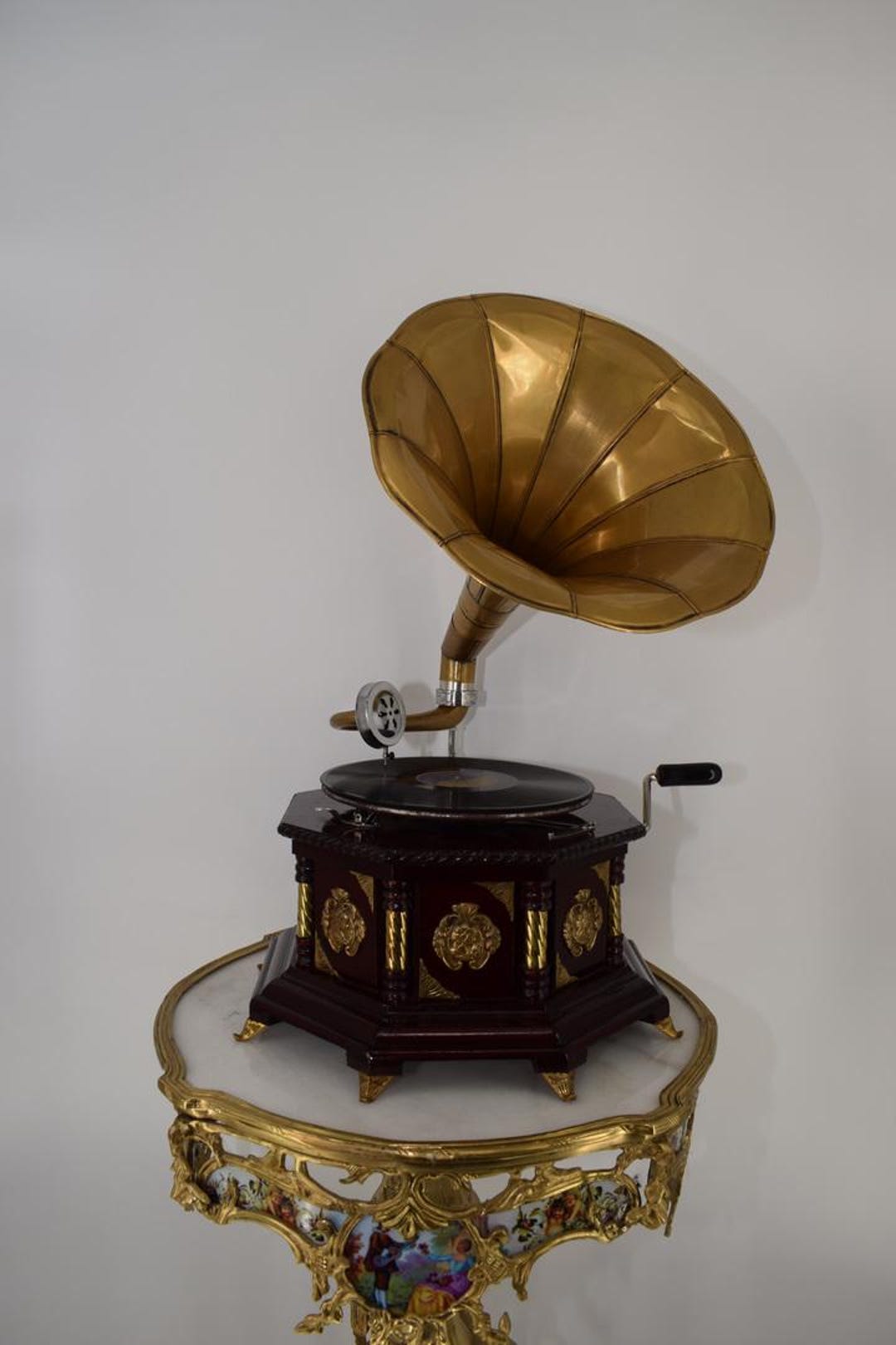 Handmade Antique Style Gramophone - Shellac Record Player - Etsy