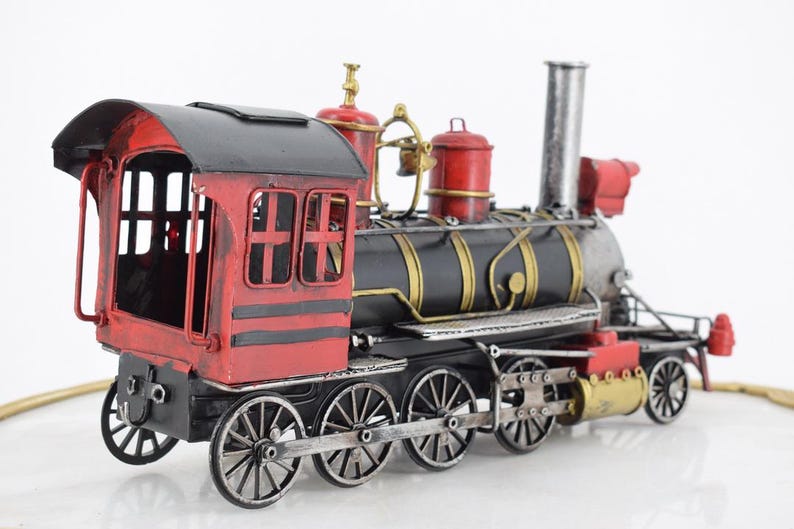 Vintage Metal Locomotive Model: Old School Train Decor - Etsy