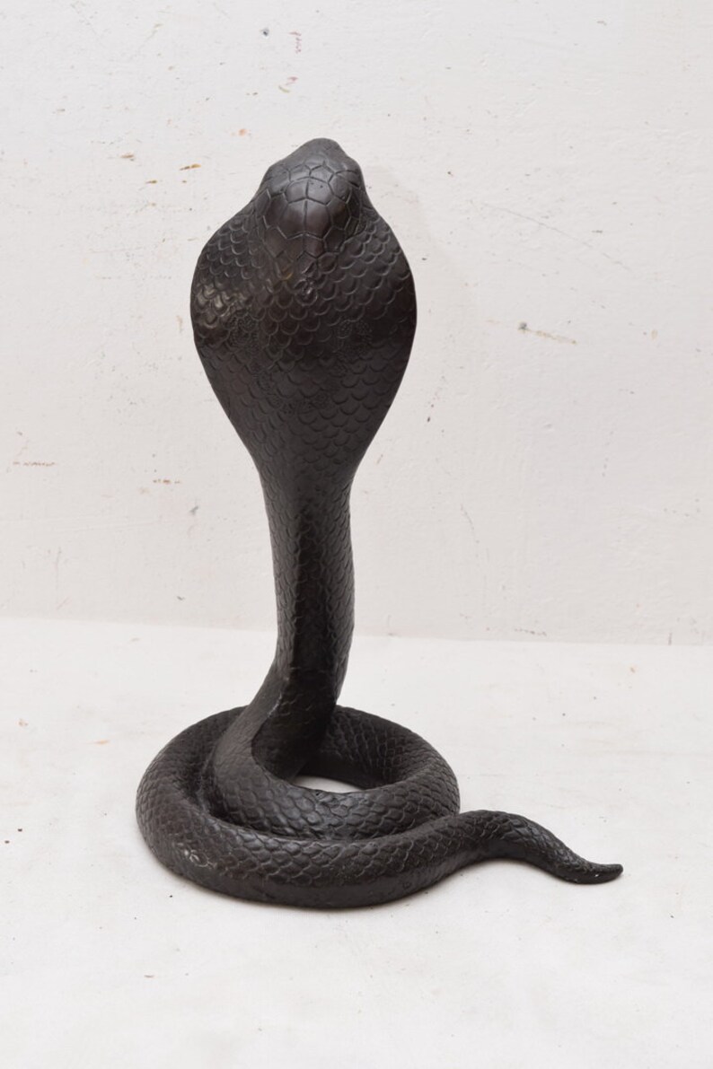 Beautiful Cobra Snake Bronze Statue Figurine Snake Vintage - Etsy
