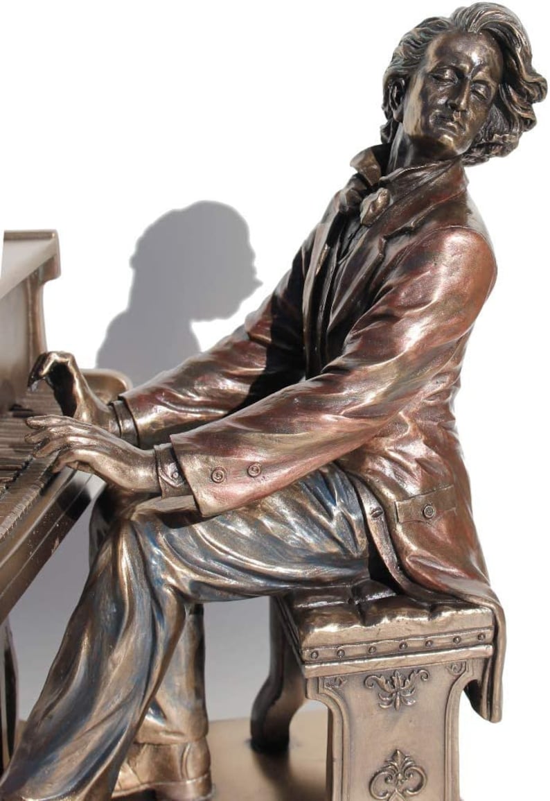 Fryderyk Chopin Playing Piano Pianist Statue Chopin - Etsy